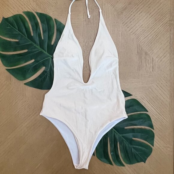 Swim | One Piece Open Back Bathing Suit Small | Poshmark